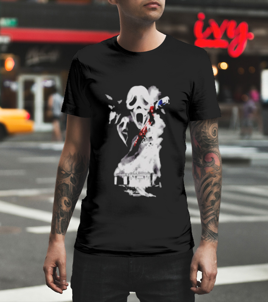30th Anniversary Scream Kill Tour Ghostface Mask Horror Movie T-Shirt
