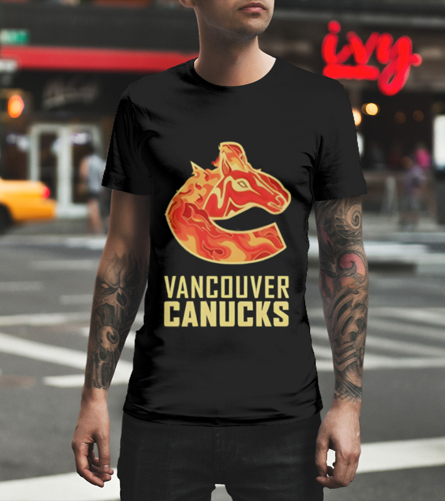 Vancouver Canucks Lunar New Year Horsefire 2026 T-Shirt