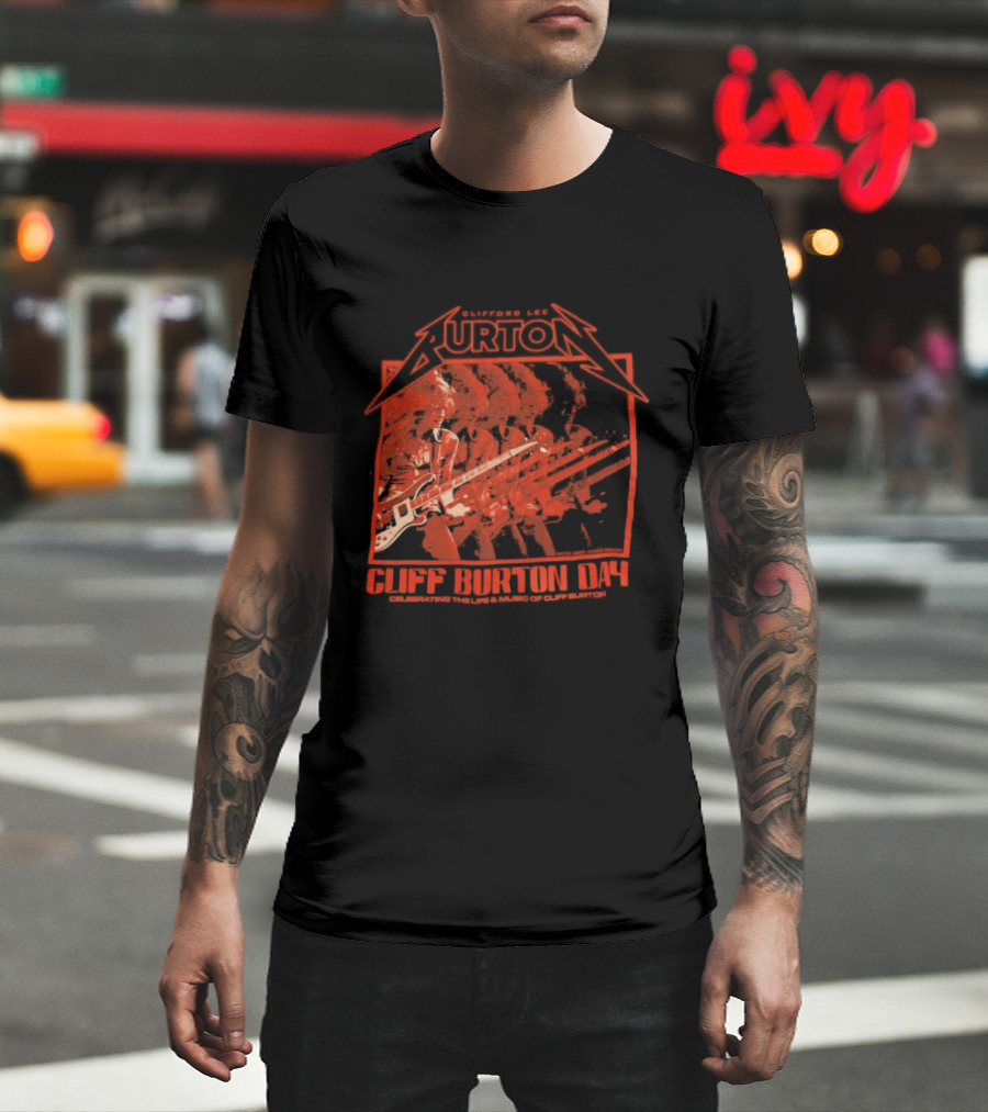 Clifford Lee Burton Cliff Burton Day 2025 Celebrating The Life And Music T-Shirt