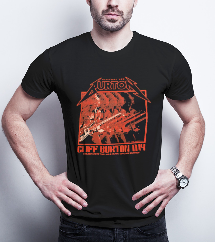 Clifford Lee Burton Cliff Burton Day 2025 Celebrating The Life And Music T-Shirt