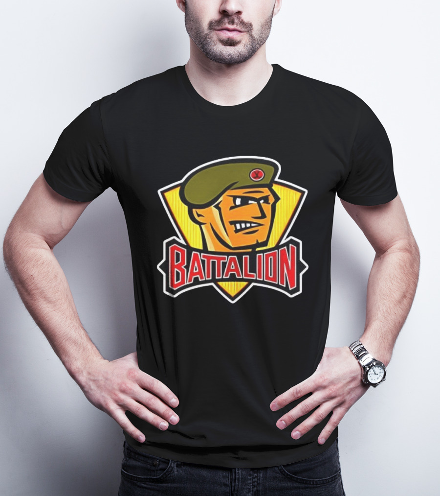 North Bay Battalion Hockey Military Emblem Inclusion Night T-Shirt