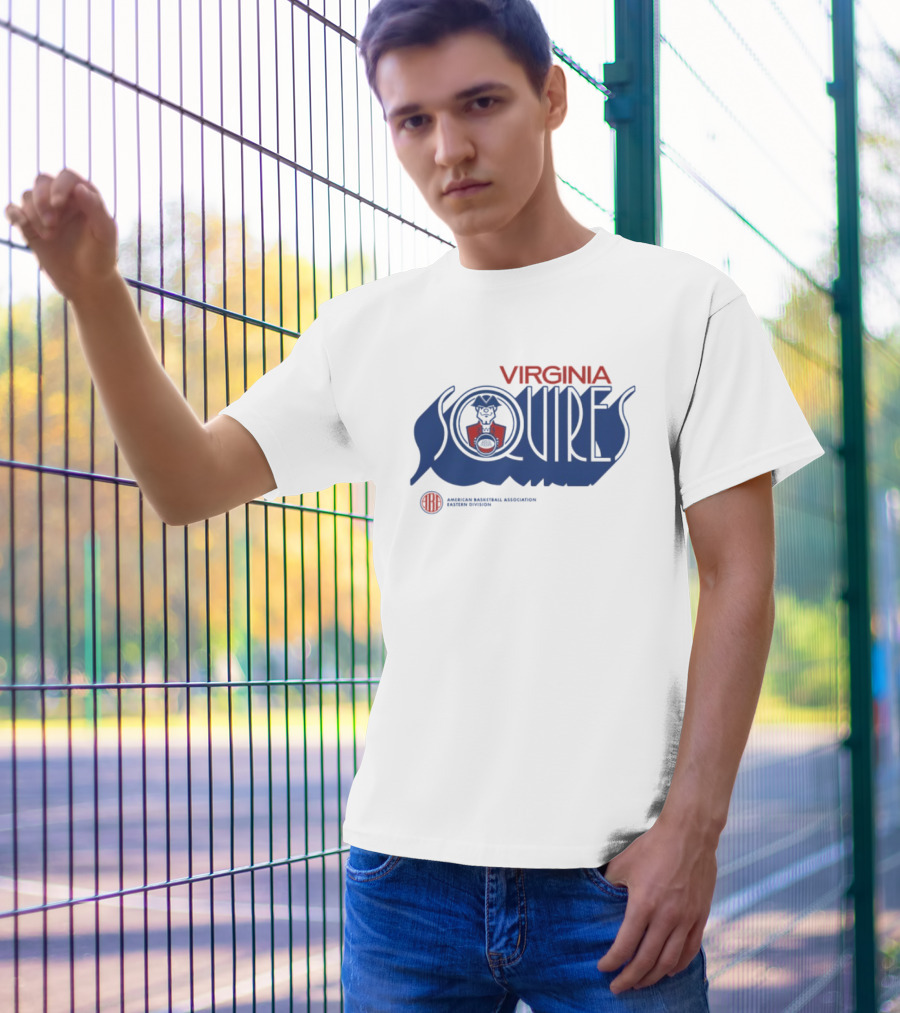 Virginia Squires Retro Wordmark American Basketball Association T-Shirt
