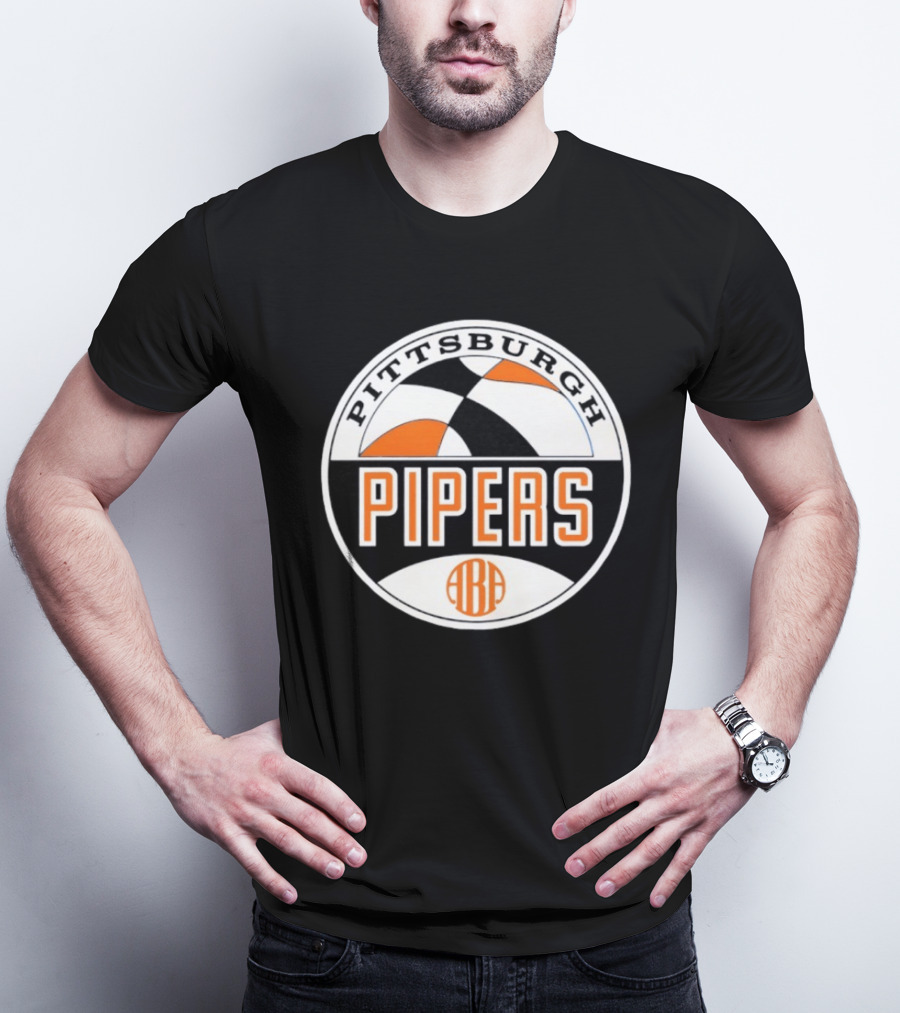 Pittsburgh Pipers ABA Vintage Basketball Team T-Shirt