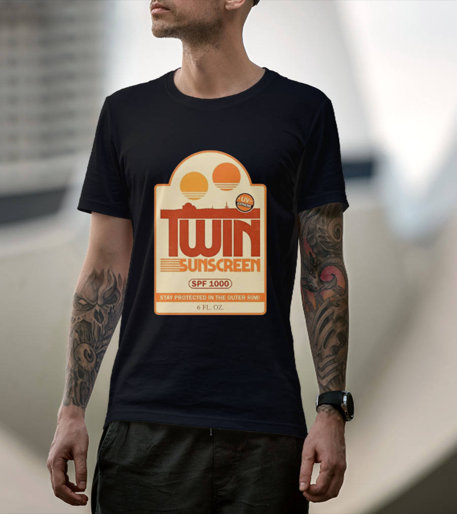 Twin Sunscreen SPF 1000 UV Extreme Stay Protected In The Outer Rim 6 Fl. Oz T-Shirt