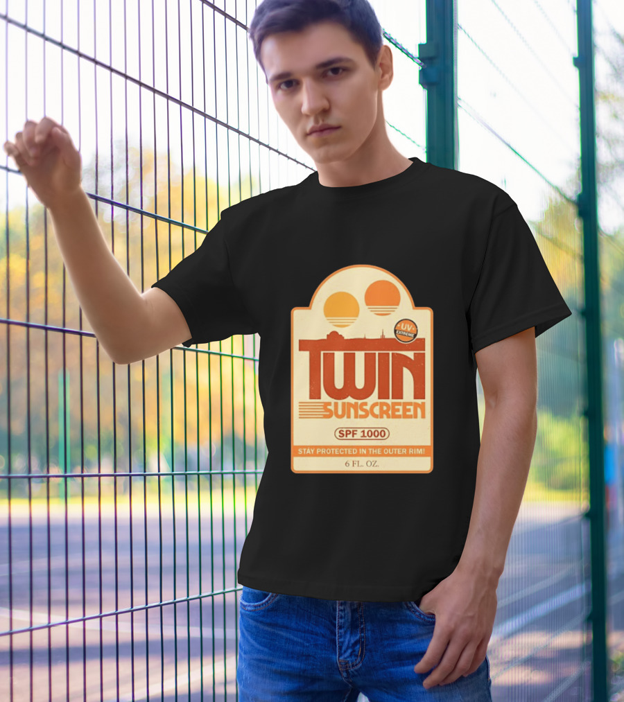 Twin Sunscreen SPF 1000 UV Extreme Stay Protected In The Outer Rim 6 Fl. Oz T-Shirt