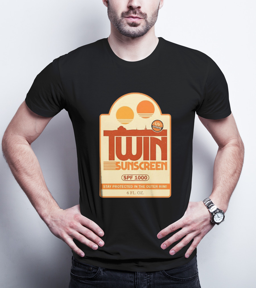 Twin Sunscreen SPF 1000 UV Extreme Stay Protected In The Outer Rim 6 Fl. Oz T-Shirt