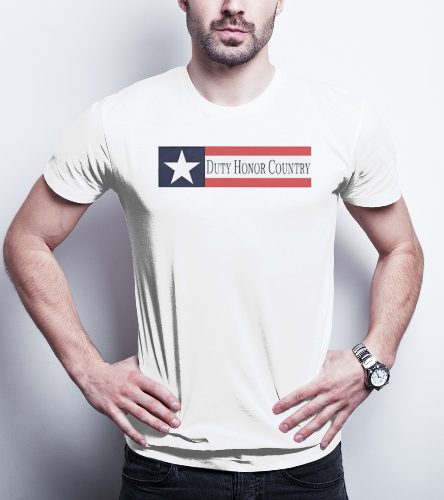 Duty Honor Country Star And Stripes Flag T-Shirt