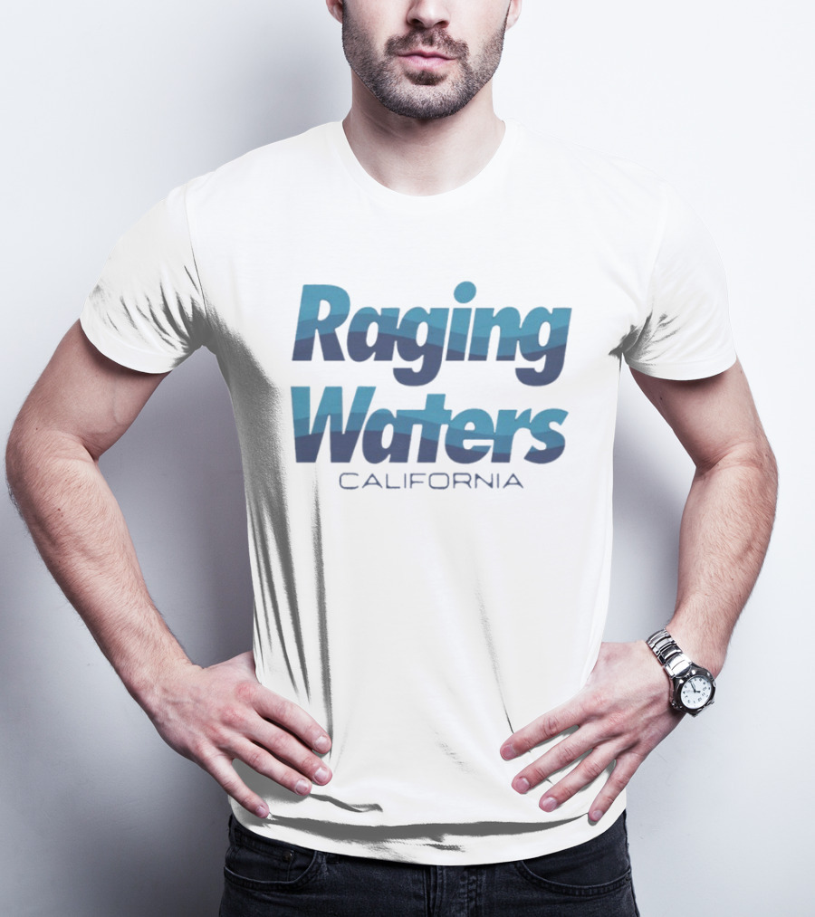 Raging Waters California Waterpark Adventure Blue T-Shirt