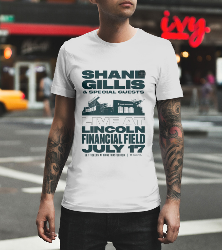 Shane Gillis And Special Guests Live At Lincoln Financial Field July 17 Event Promotion T-Shirt