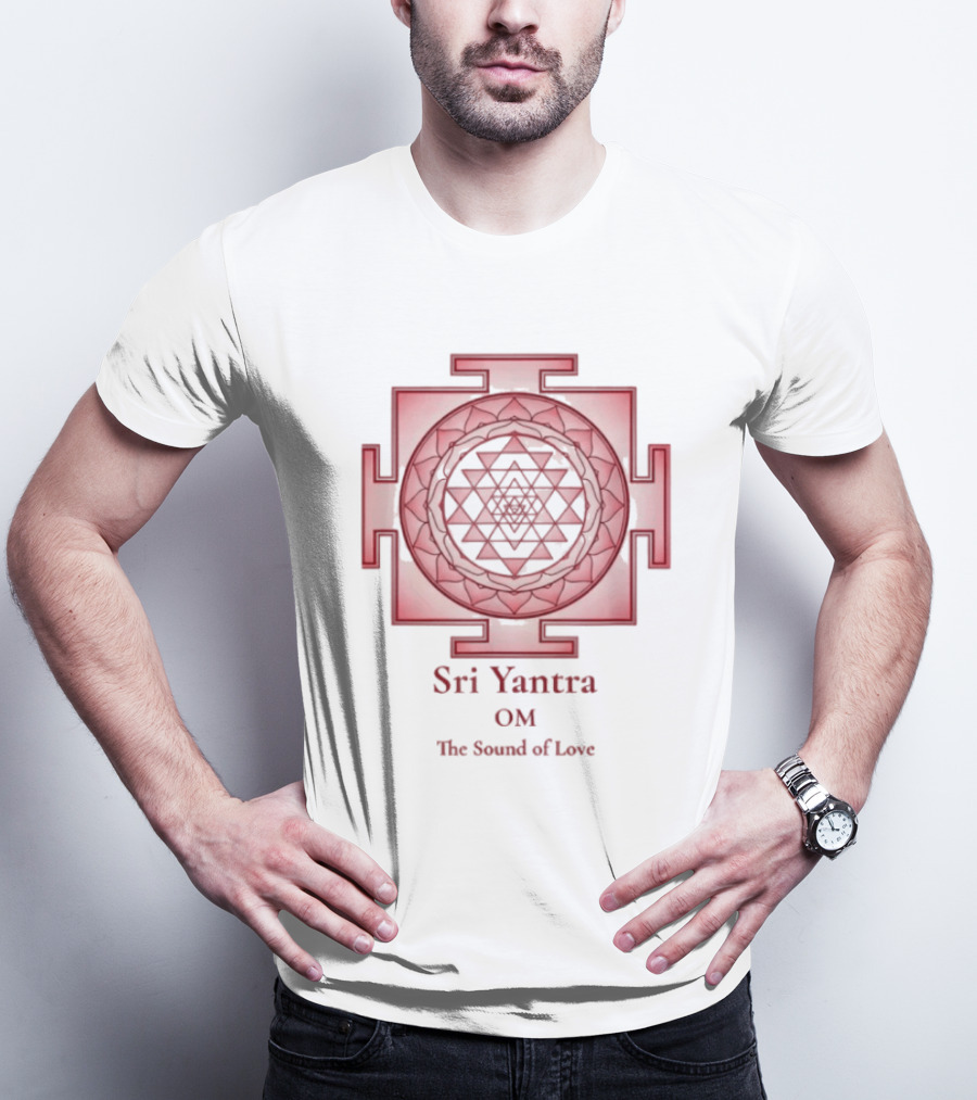 Sri Yantra OM The Sound Of Love Mandala Sacred Geometry Spiritual T-Shirt