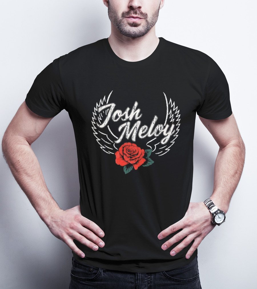 Josh Meloy Wings And Rose T-Shirt