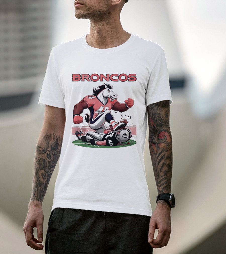 Denver Broncos Vs Raiders Beat Rivals Football Showdown T-Shirt