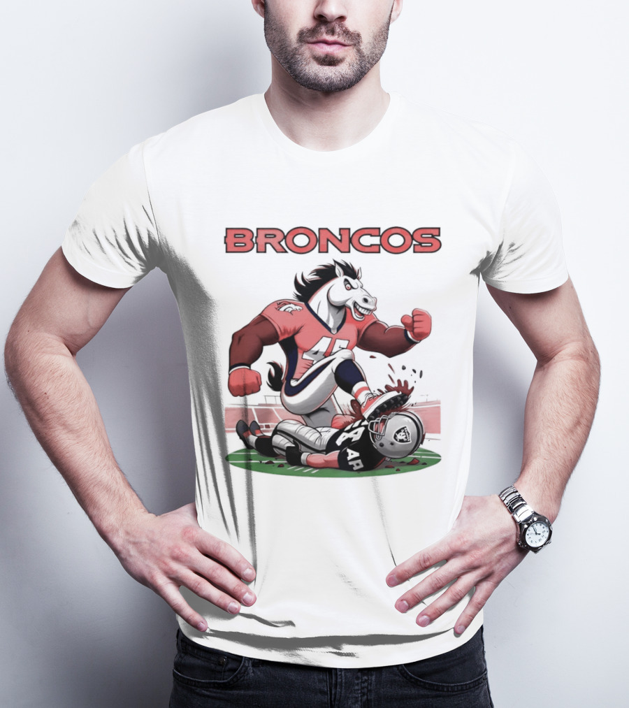 Denver Broncos Vs Raiders Beat Rivals Football Showdown T-Shirt