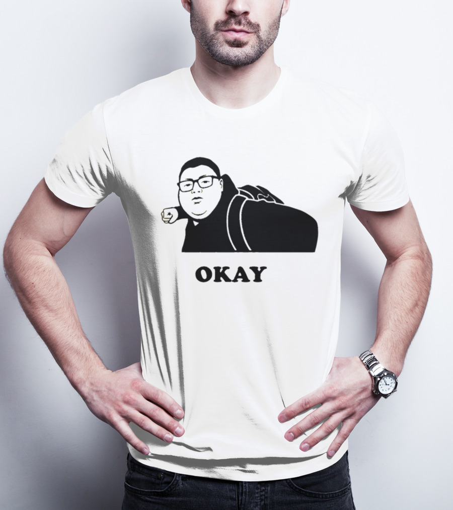 Okay Meme Black And White T-Shirt