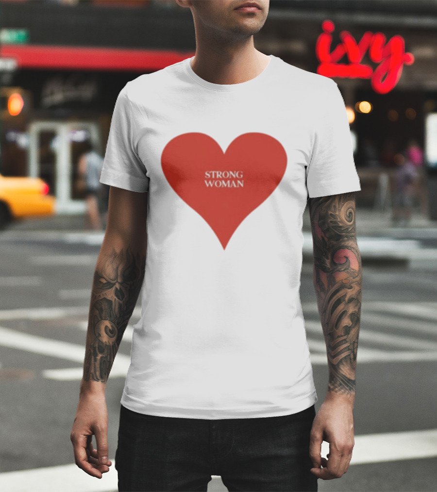 Strong Woman Heart Gemma Johnson Neighborhood Empowerment T-Shirt