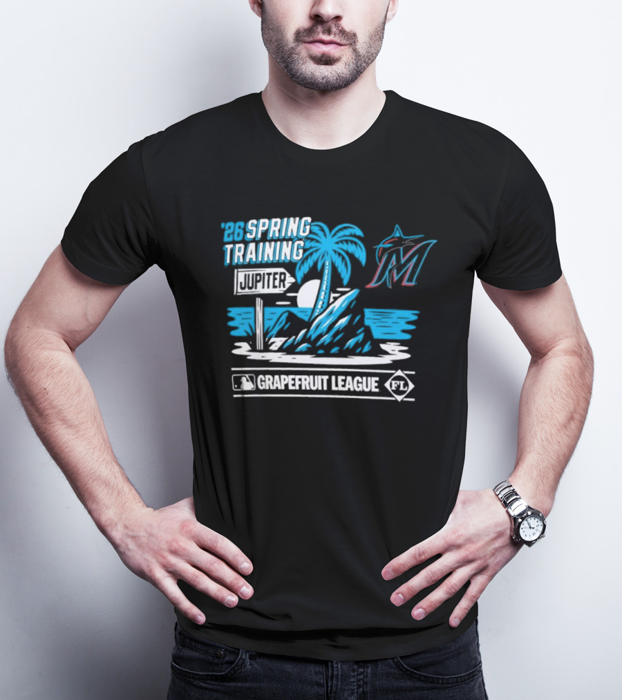 Miami Marlins 2026 Jupiter Grapefruit League Spring Training T-Shirt