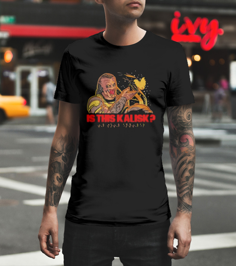 Is This Kalisk Monster Cartoon Character With Heart And Red T-Shirt