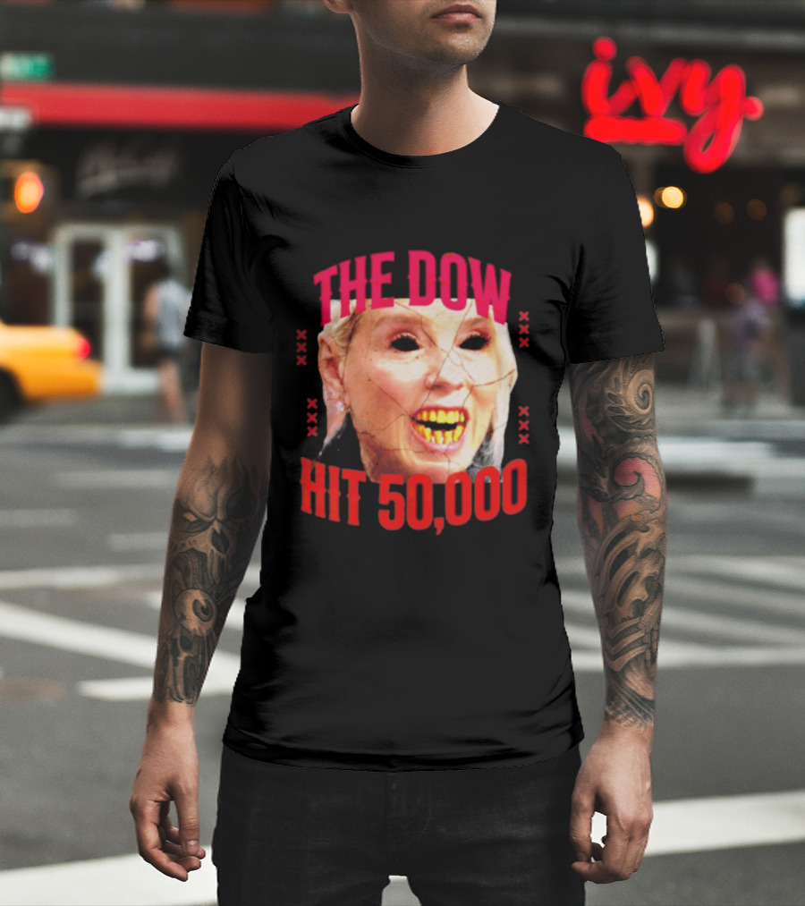 Pam Bondi The Dow Hit 50 000 Protest Epstein Files T-Shirt