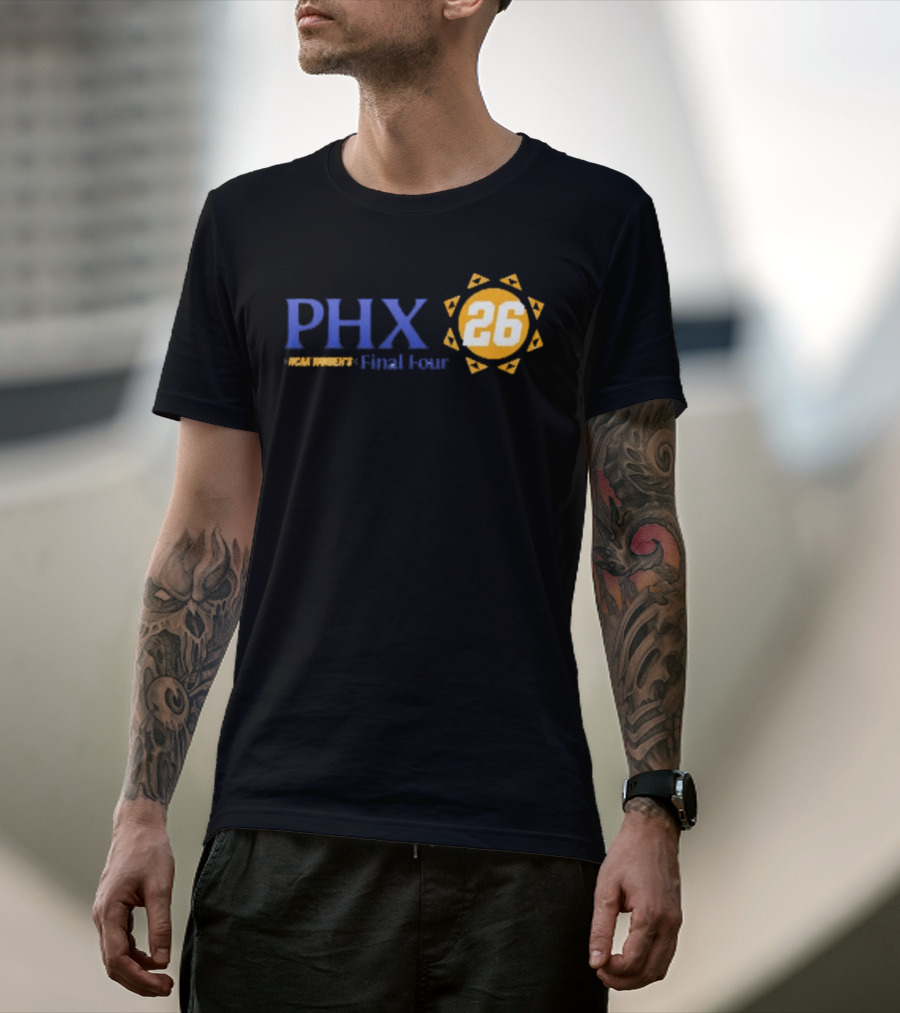 PHX 2026 NCAA Women's Final Four March Madness Basketball Event T-Shirt