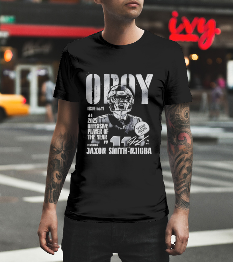 Seattle Seahawks 2025 Offensive Player Of The Year Jaxon Smith Njigba 11 T-Shirt