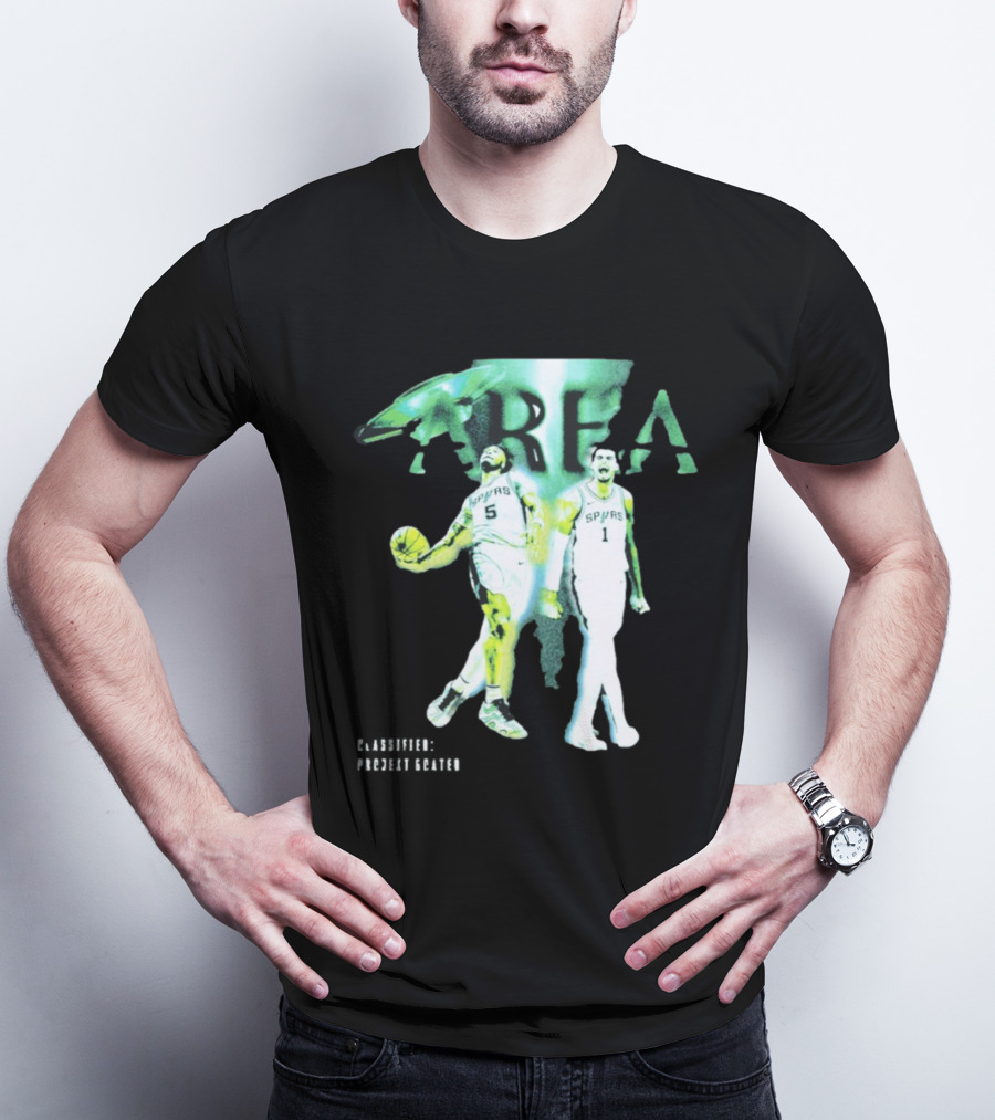 Stephon Castle Victor Wembanyama San Antonio Spurs Area 51 Basketball T-Shirt