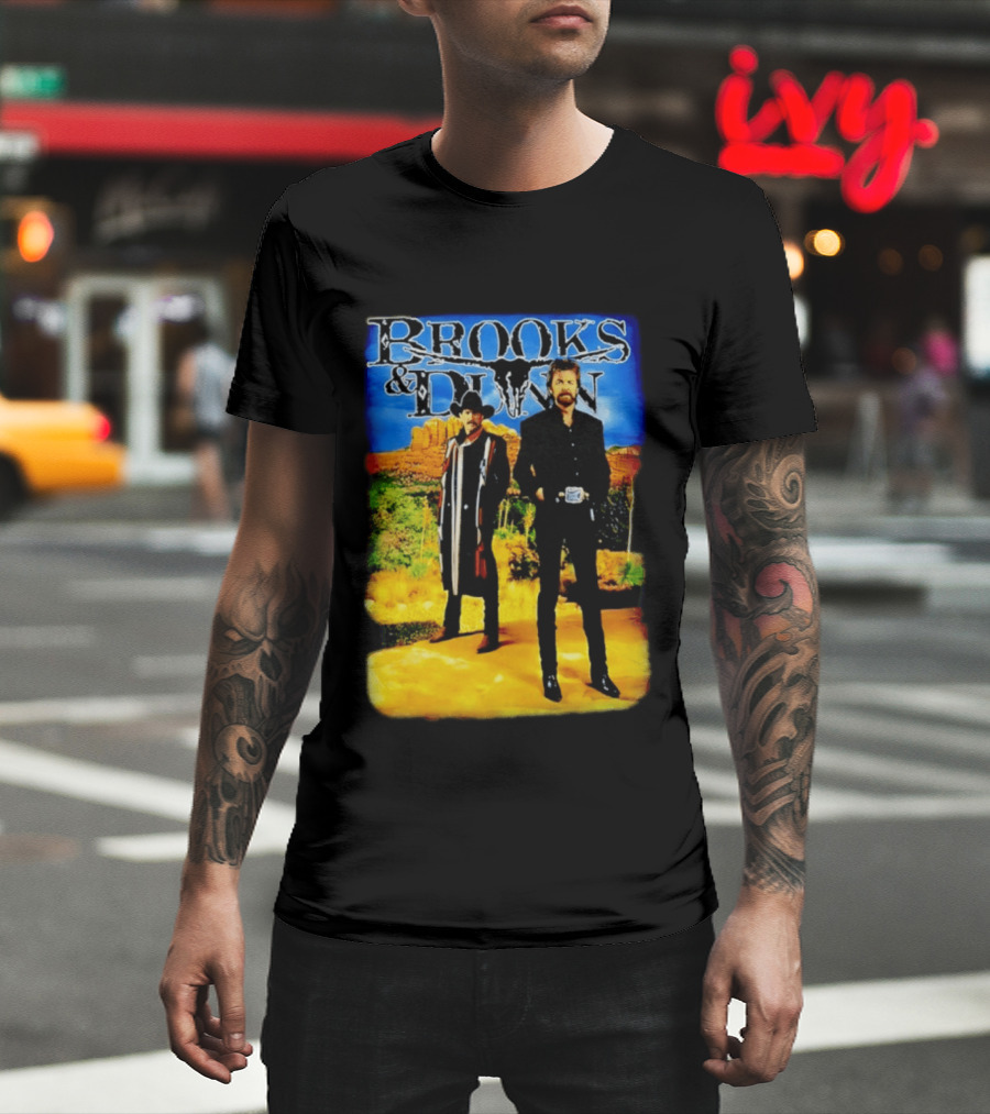 Brooks And Dunn Western Style Desert T-Shirt