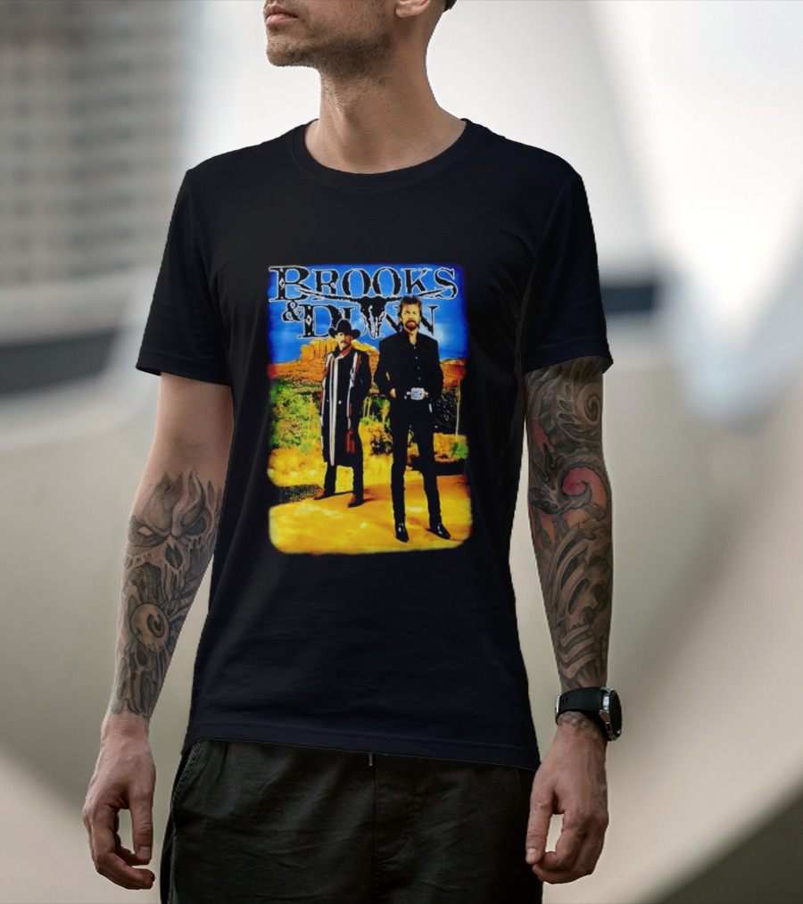 Brooks And Dunn Western Style Desert T-Shirt