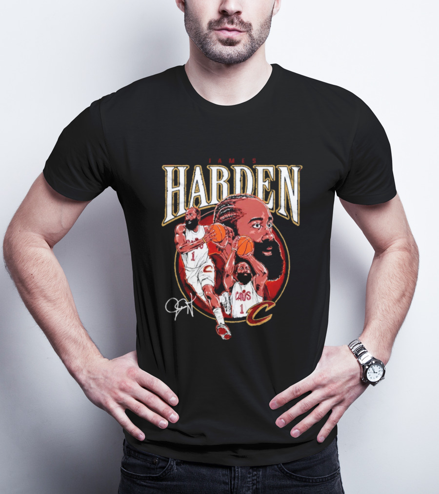 James Harden Cavs Basketball Legend Cleveland Number One T-Shirt