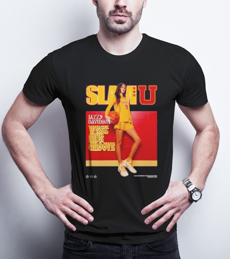 Jazzy Davidson Basketball Slamu Southern 9 West Side Groove T-Shirt