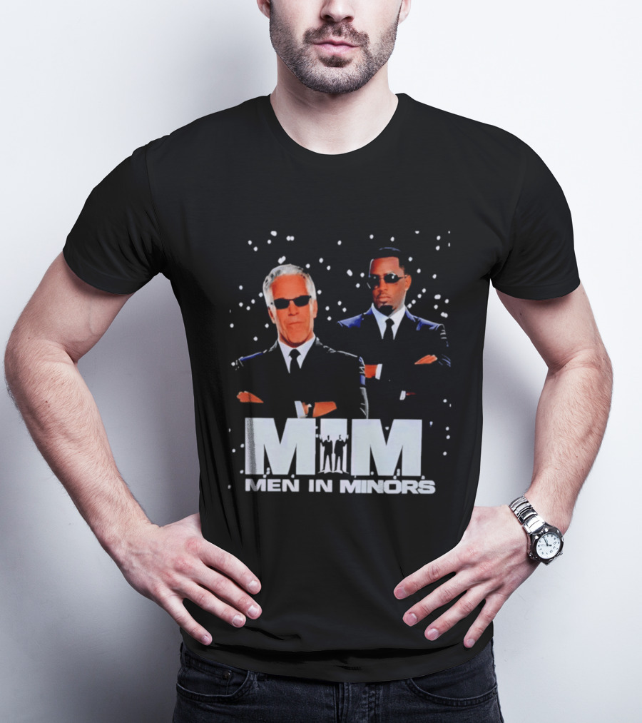 Men In Minors MIM Jeffrey Epstein Sean Combs T-Shirt