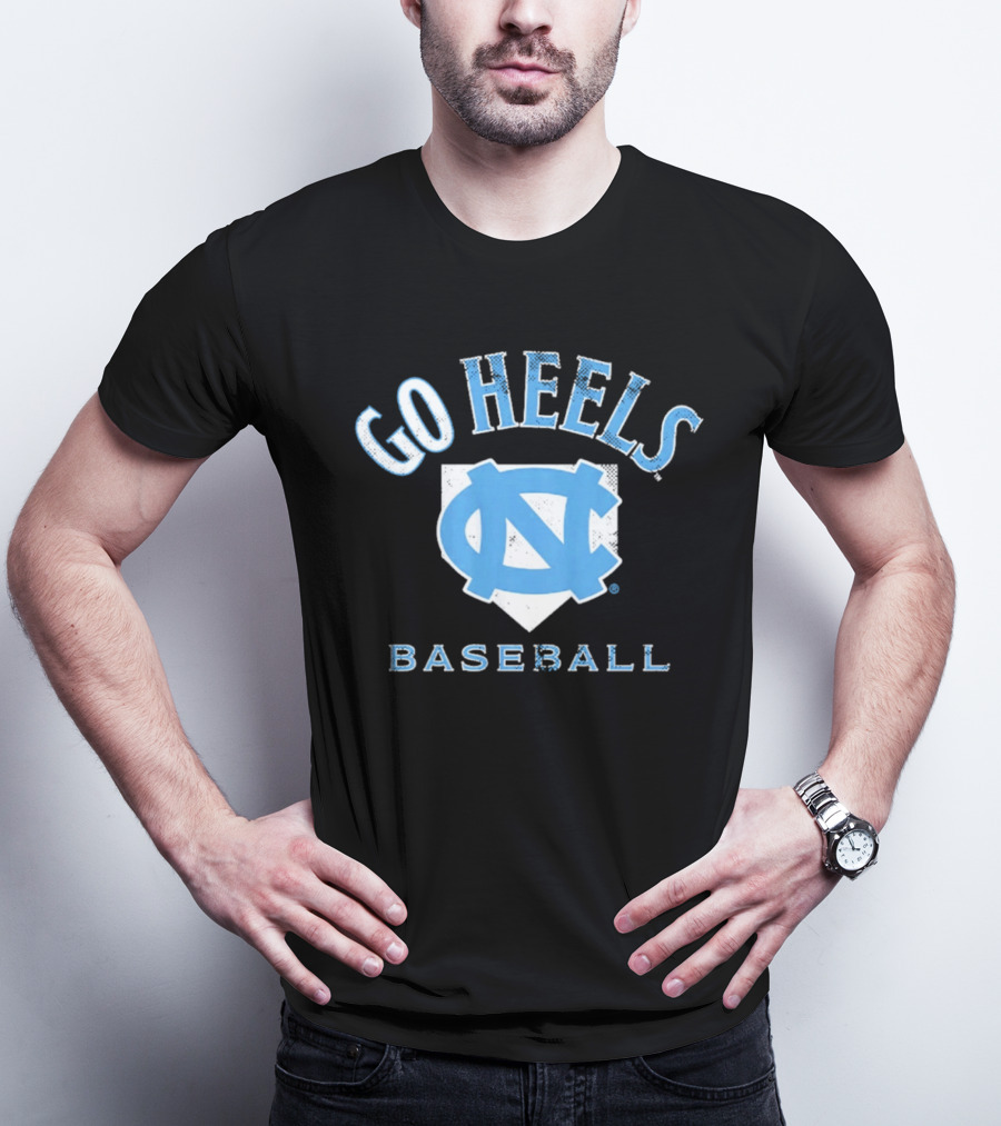 UNC Tar Heels Baseball Go Heels Home Plate T-Shirt