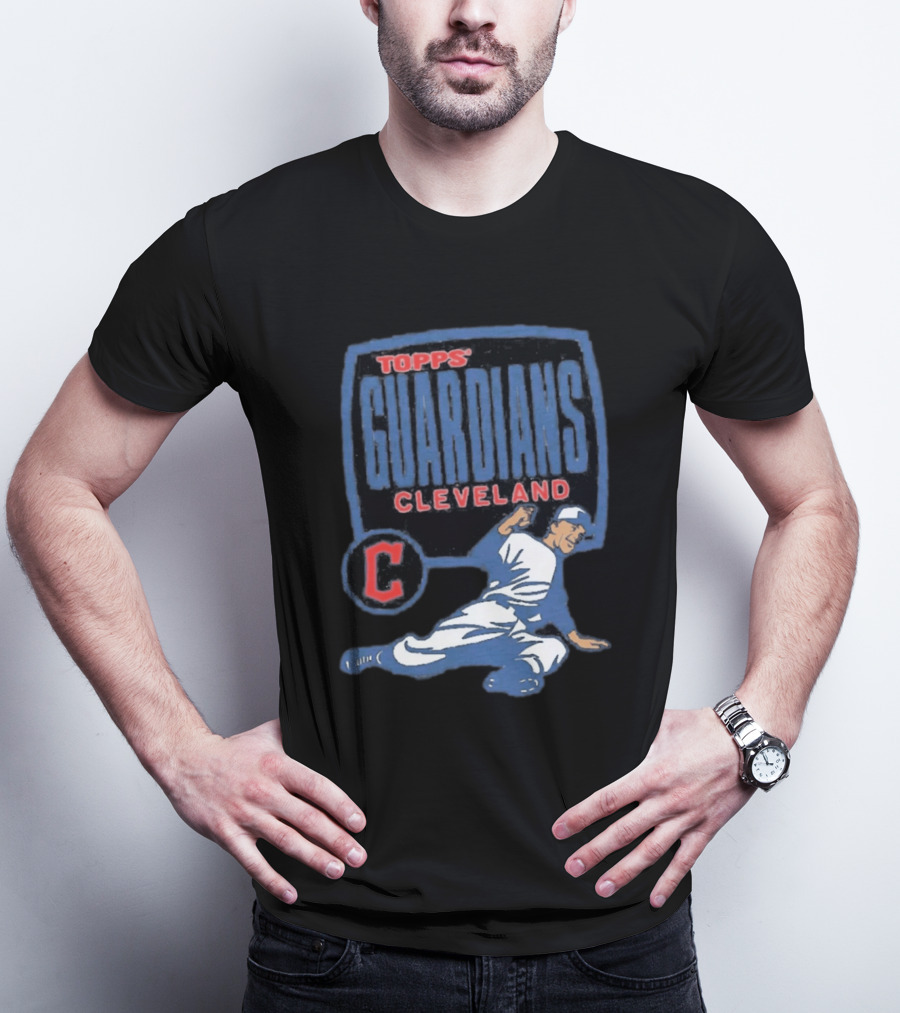 Cleveland Guardians Topps MLB Cartoon Raglan T-Shirt