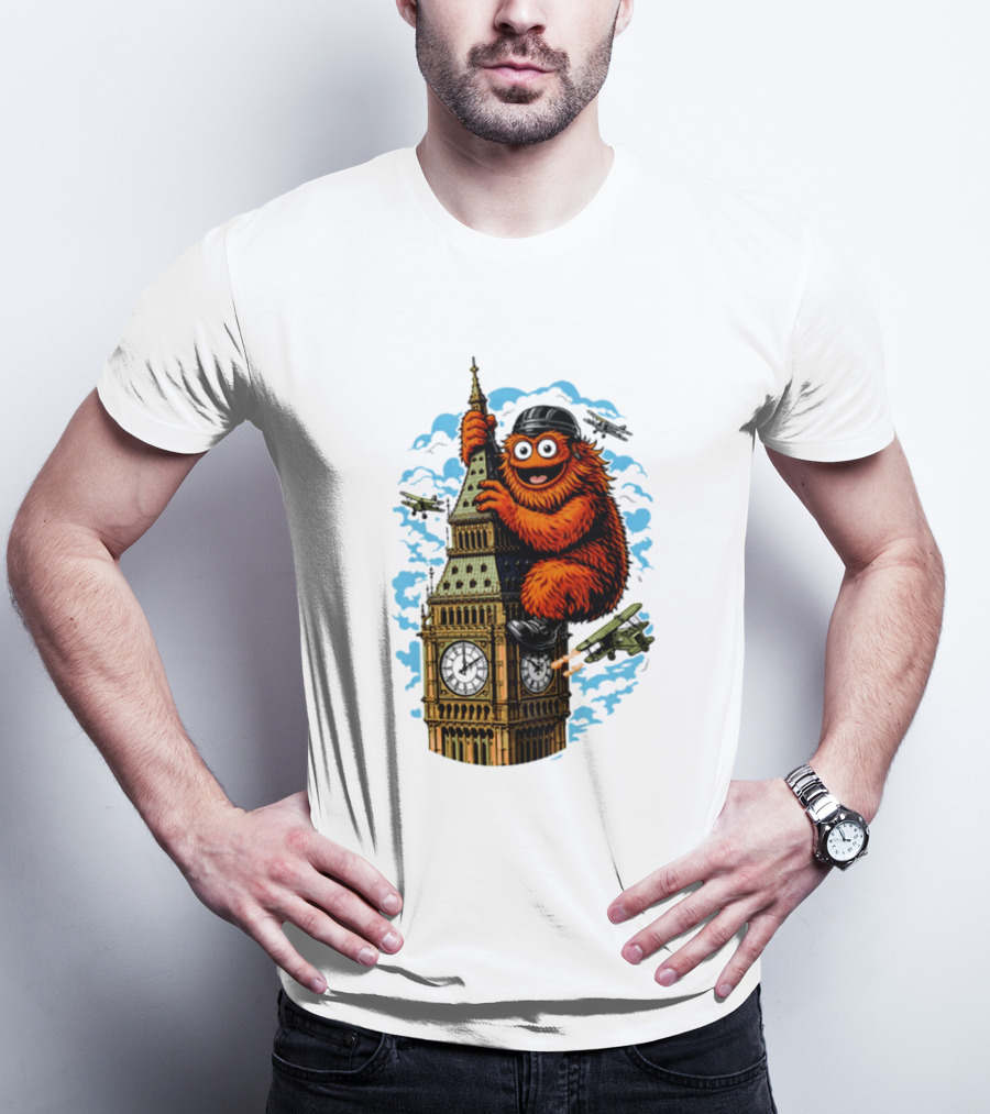 Big Ben Gritty Kong Philadelphia Hockey Clash T-Shirt