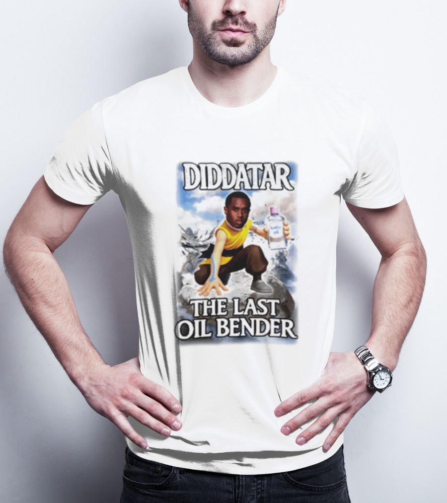 Diddatar The Last Oil Bender Diddy Parody Avatar Humor T-Shirt