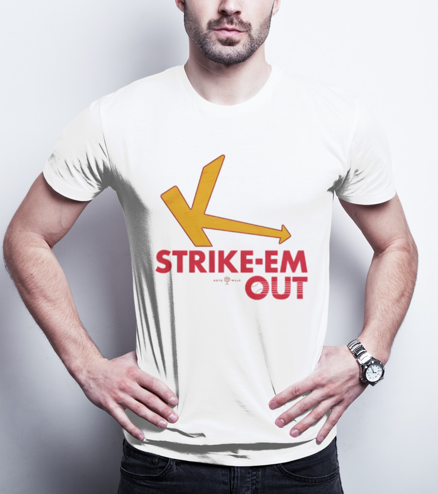 Strike Em Out Arrow CJ Beatt Baseball T-Shirt