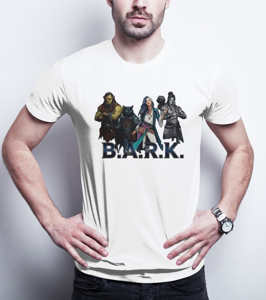 B.A.R.K. Tyranny Of Dragons Fantasy Character Ensemble T-Shirt