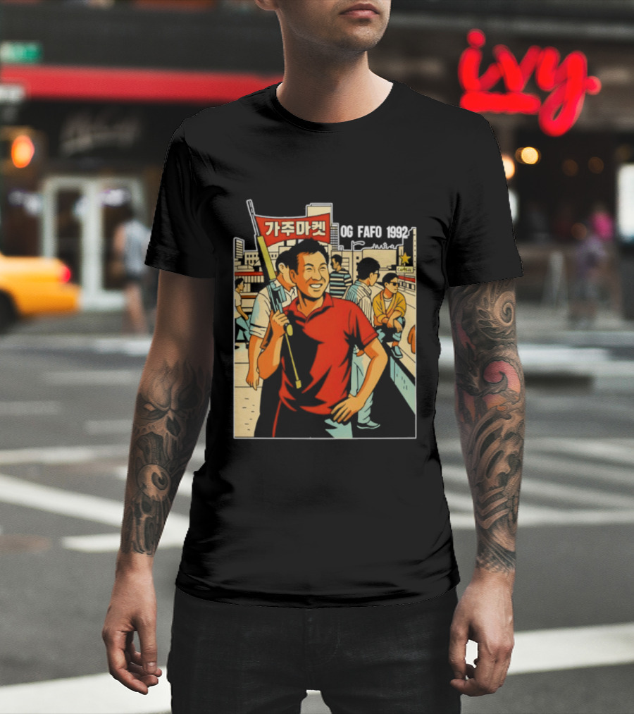Gaju Market California OG FAFO 1992 Retro Vibe Scene T-Shirt