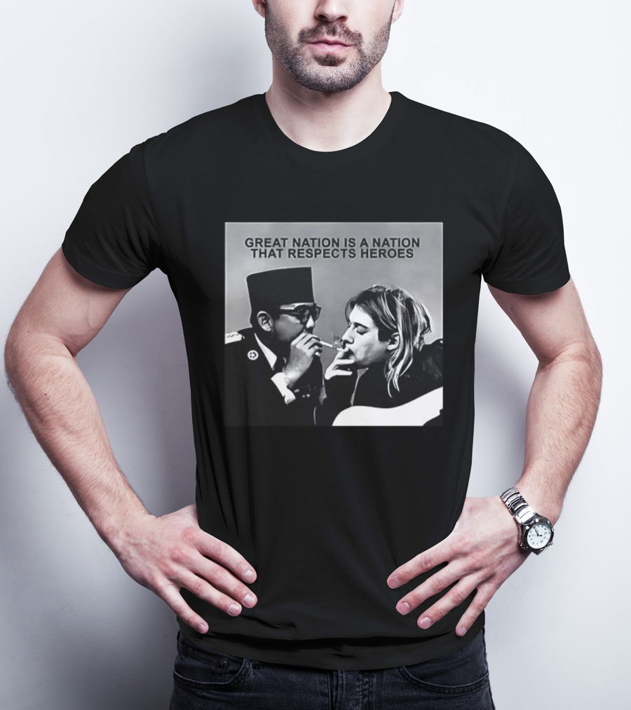 Great Nation Respects Heroes Iconic Figure Meeting T-Shirt