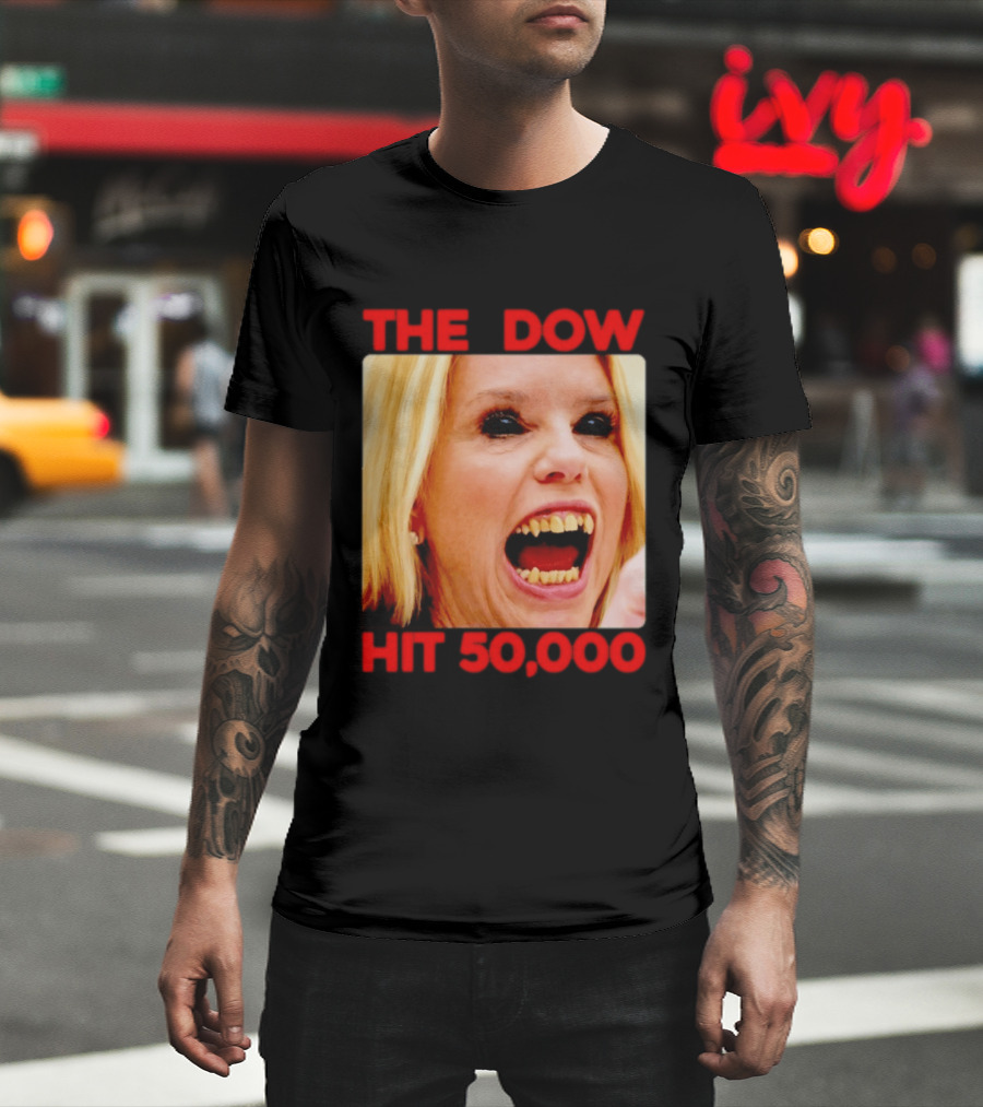 The Dow Hit 50000 Teeth Blonde Woman T-Shirt