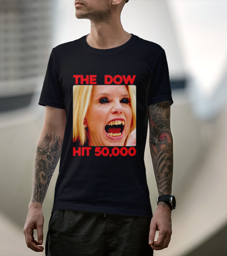 The Dow Hit 50000 Teeth Blonde Woman T-Shirt