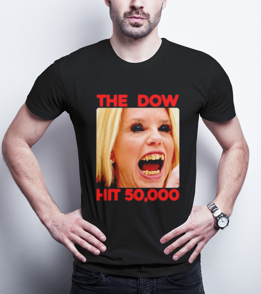 The Dow Hit 50000 Teeth Blonde Woman T-Shirt