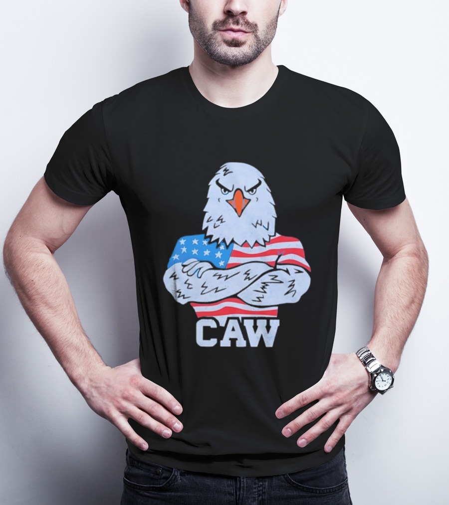 Eagle Caw American Flag Stars And Stripes T-Shirt