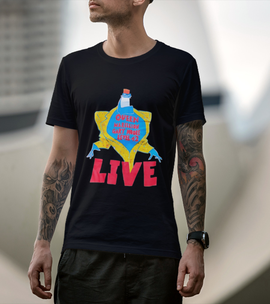 Queen Marillion Gary Moore Level 42 Live T-Shirt