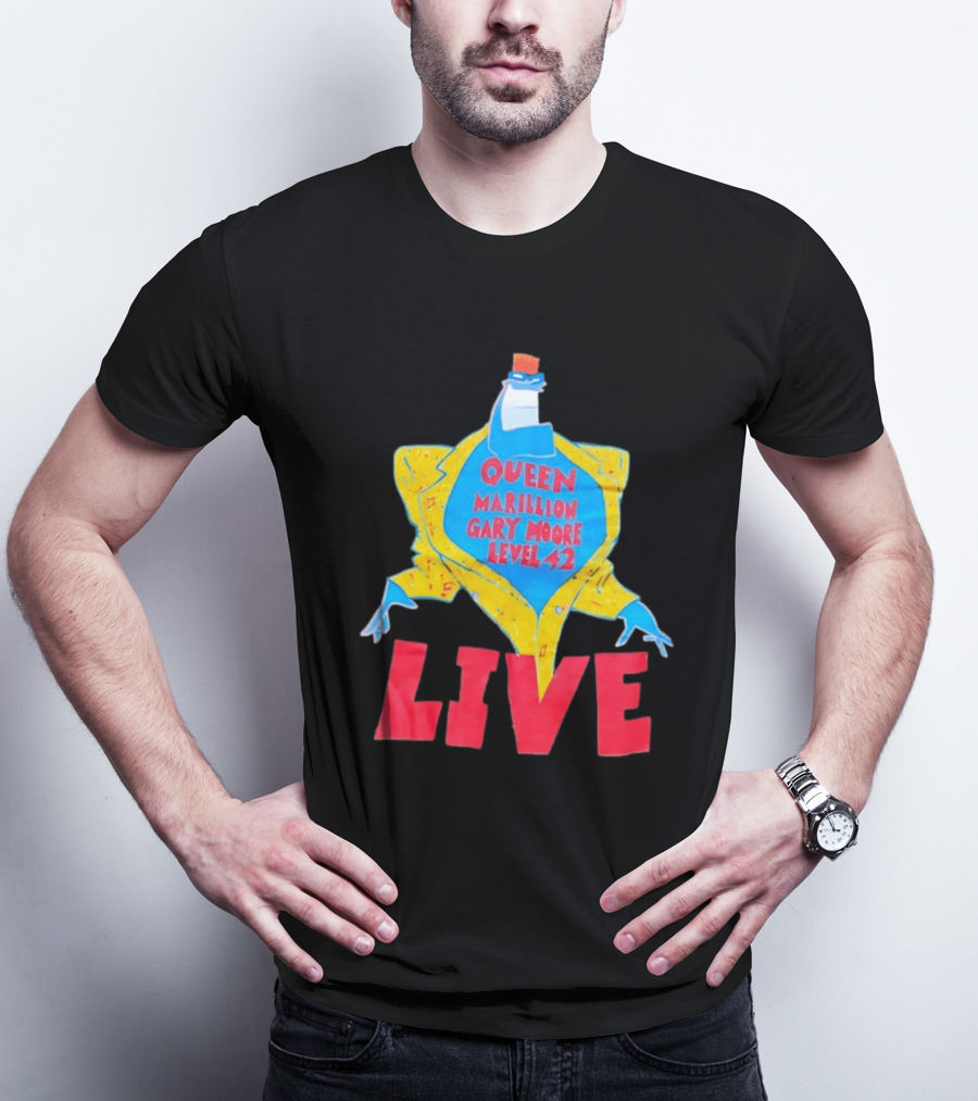 Queen Marillion Gary Moore Level 42 Live T-Shirt