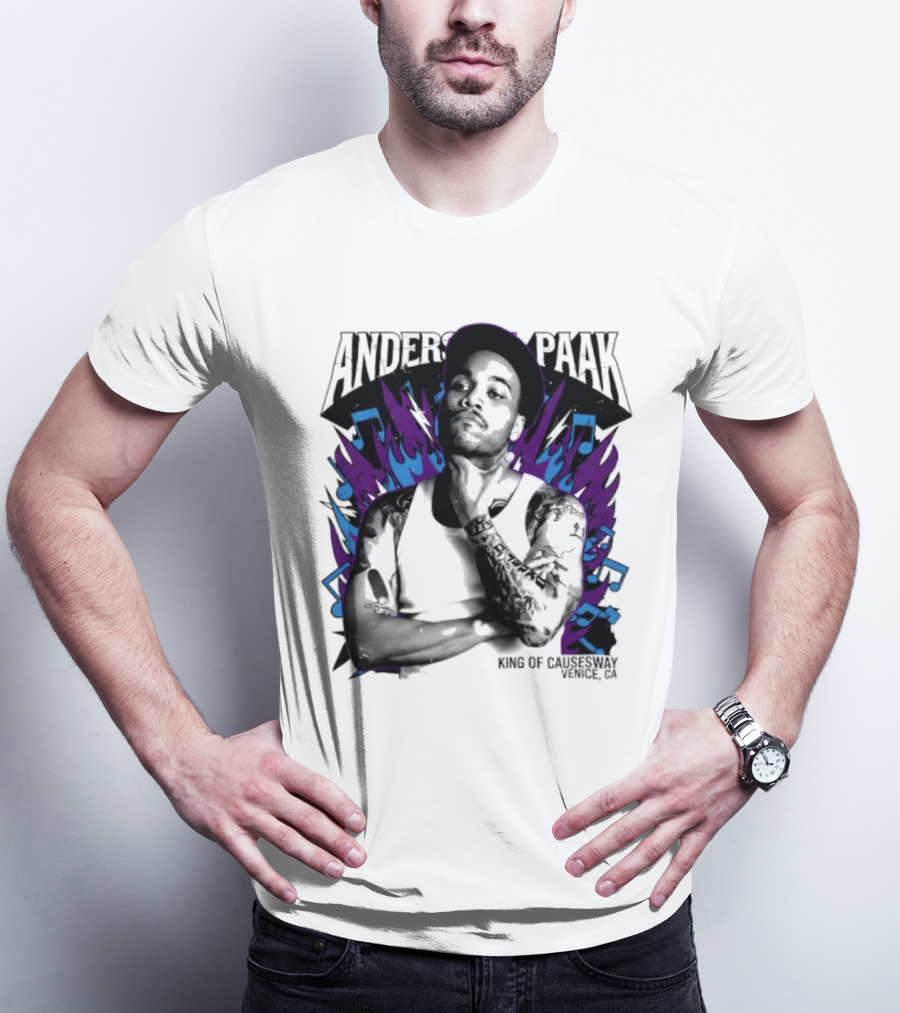 Anderson Paak King Of Causeway Venice CA T-Shirt