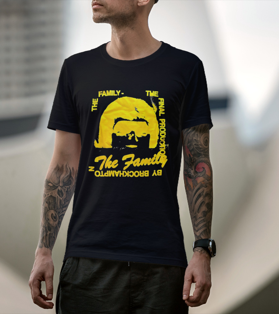 The Family The Final Production By Brockhampton Face Silhouette Yellow T-Shirt
