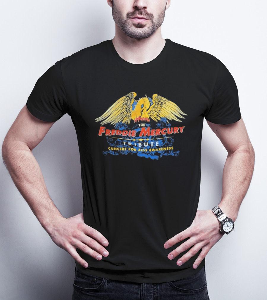 The Freddie Mercury Tribute Concert For AIDS Awareness Wings And Phoenix T-Shirt