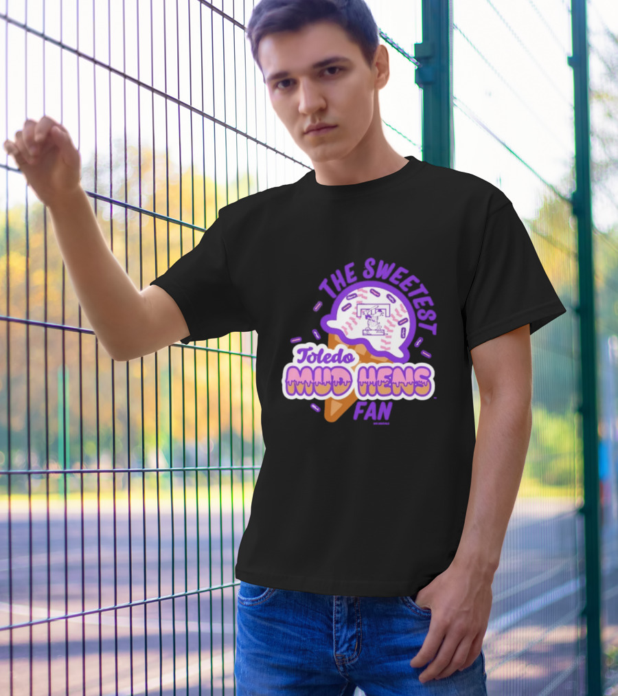 The Sweetest Toledo Mud Hens Fan Baseball Ice Cream T-Shirt