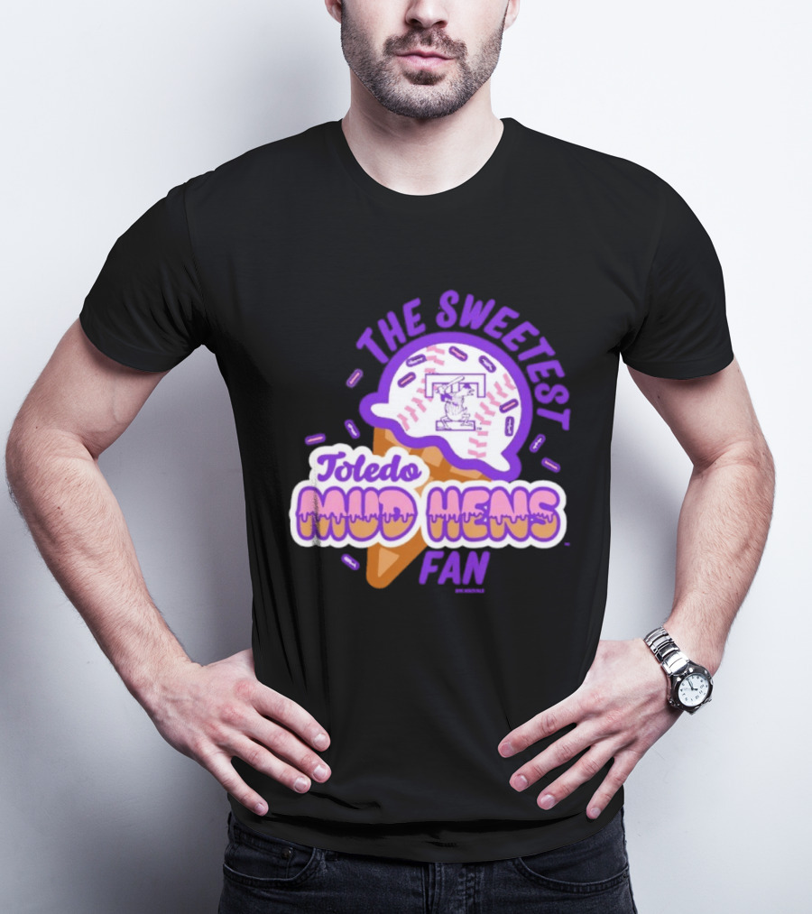 The Sweetest Toledo Mud Hens Fan Baseball Ice Cream T-Shirt