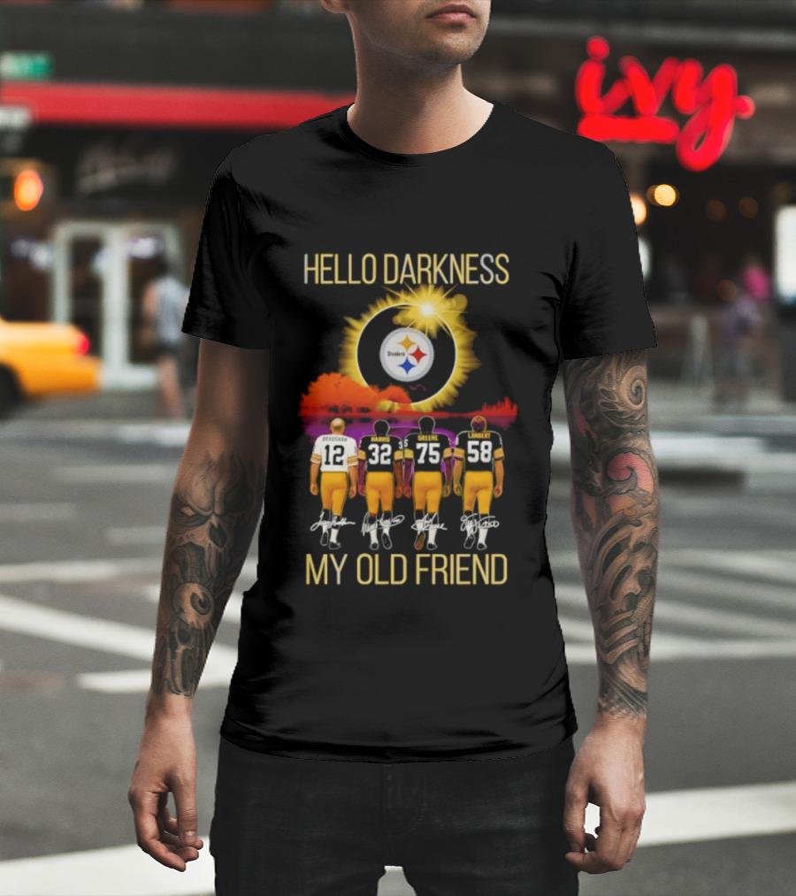 Pittsburgh Steelers Players Hello Darkness My Old Friend T-Shirt